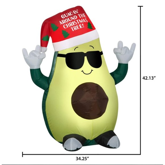 Holiday Time | Holiday | 35 Avocado Airblown Inflatable Guacin Around ...